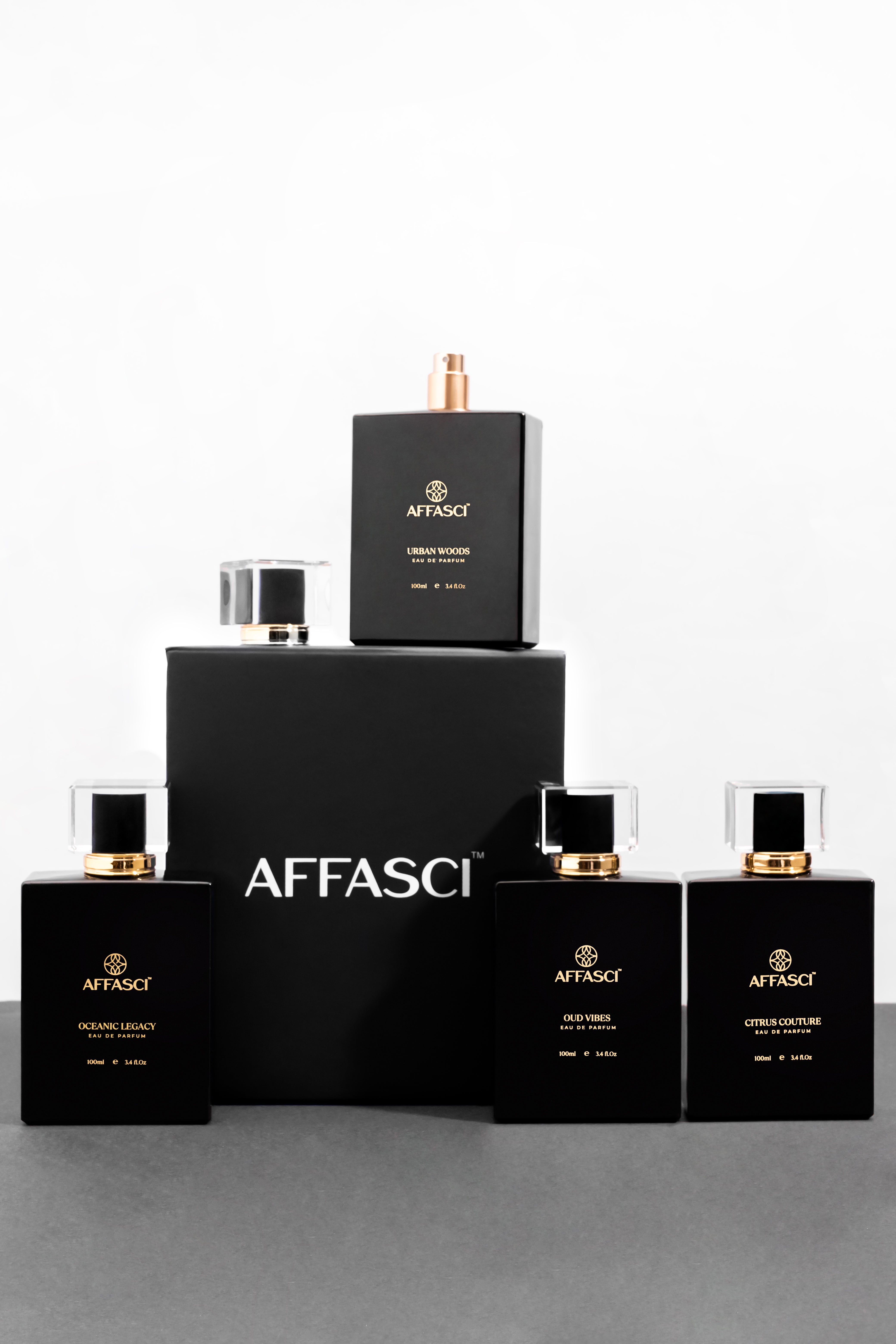 BLACK FORGE COLLECTON BUNDLE EDP (100ML x 3) - 50ML x 1) – AFFASCI